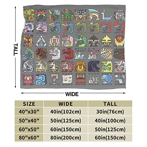 Bungyewd Throw Blanket Lightweight Plush Cozy Soft Air Conditioner Blankets for Kid 50"x40"