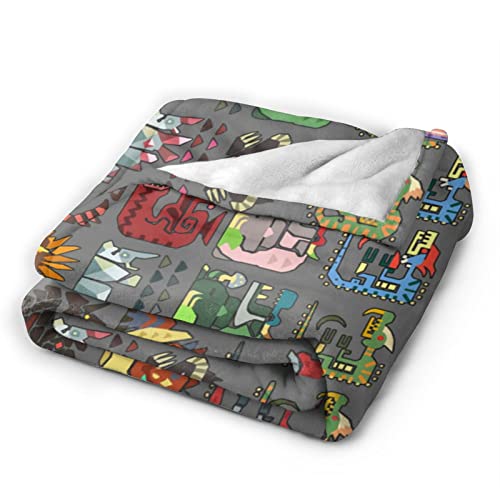 Bungyewd Throw Blanket Lightweight Plush Cozy Soft Air Conditioner Blankets for Kid 50"x40"