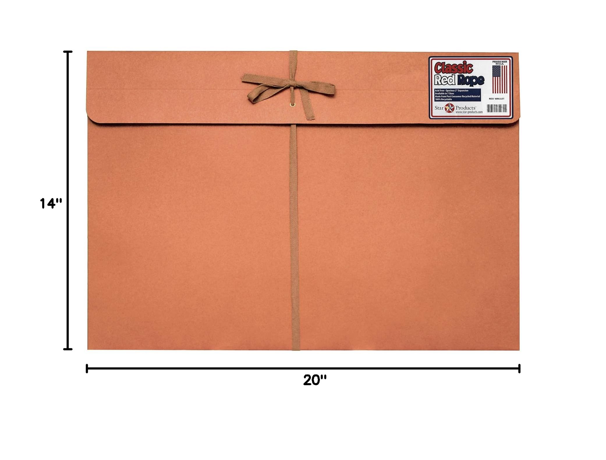 Star Products Cloth Tie Tape Art Portfolio, 20 x 14 x 2 Inches