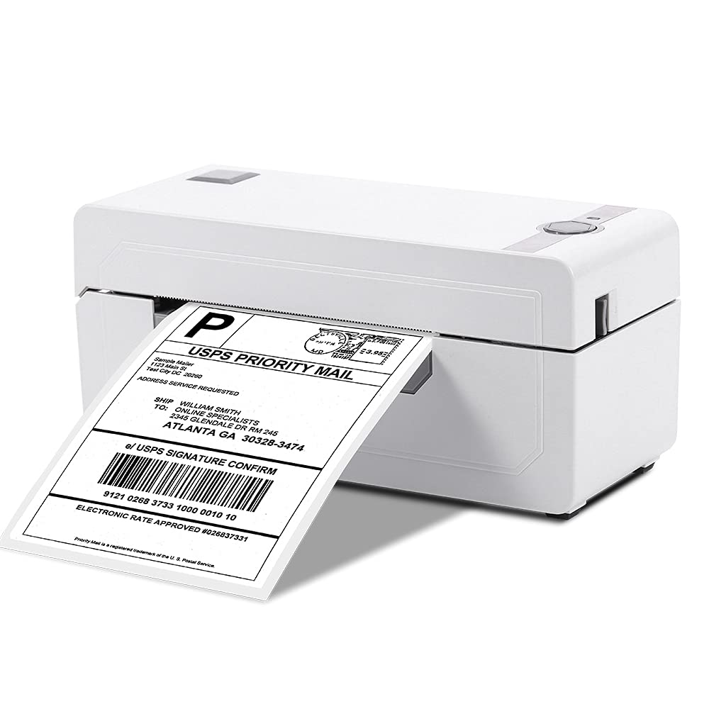 Shipping Label Printer for Shipping Packages, Thermal Label Printer 4x6 Label Printer for Small Business, Compatible with UPS, USPS, Etsy, Shopify, Amazon, FedEx, Ebay, and More on Windows & Mac