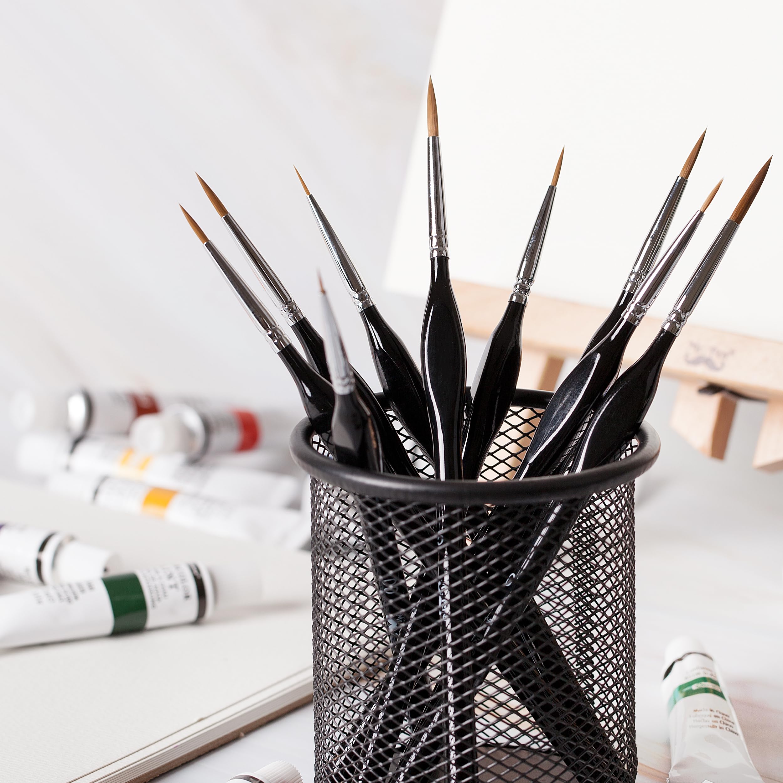 Mr. Pen- Miniature Paint Brushes, 9 Pcs, Detail Paint Brush Set, Fine Paint Brush, Mini Paint Brushes, Thin Paint Brushes, Tiny Paint Brushes, Micro Paint Brush, Fine Point Paint Brush