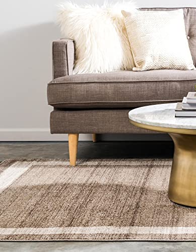 Rugs.com Angelica Collection Rug – 6' x 9' Light Brown Medium Rug Perfect for Bedrooms, Dining Rooms, Living Rooms