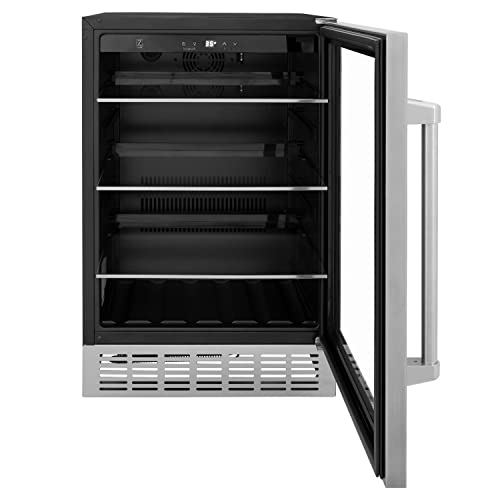 Z Line Kitchen and Bath ZLINE 24" Monument 154 Can Beverage Fridge in Stainless Steel (RBV-US-24)
