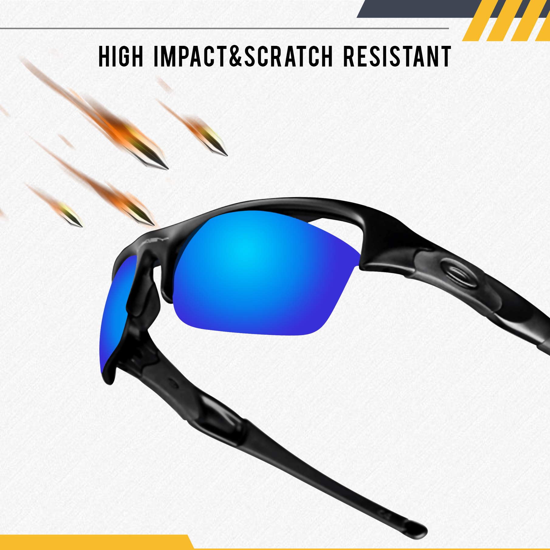 SEEABLE Premium Polarized Mirror Replacement Lenses for Oakley Scalpel OO9095 Sunglasses - Jade Mirror+Fire Orange Mirror