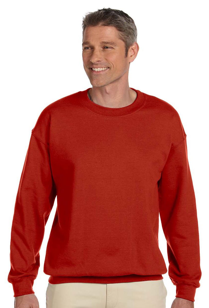 Hanes mens Crew Neck Ultimate Cotton Heavyweight athletic sweatshirts, Long Sleeve, Deep Red, 3X-Large US