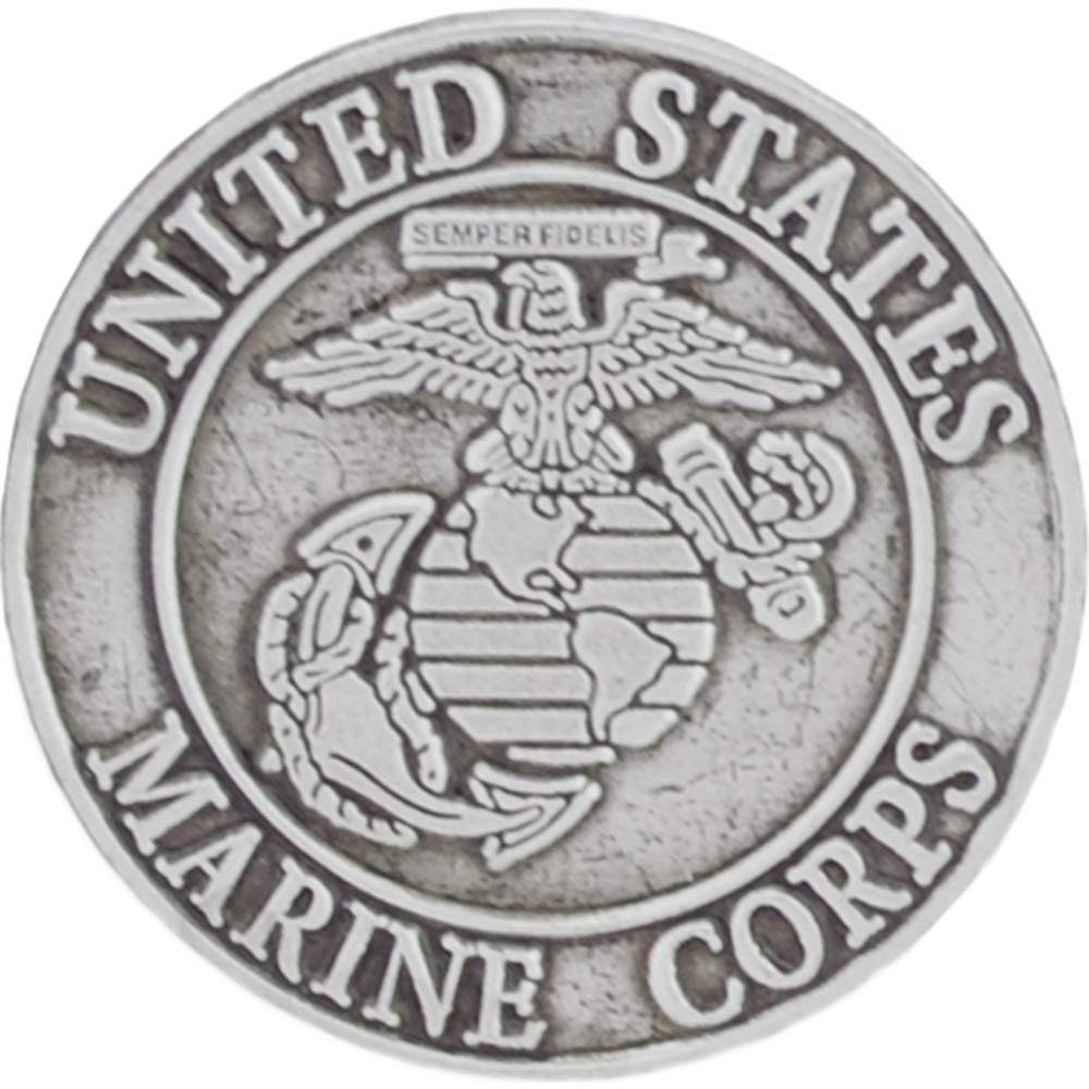 United States Marine Corps USMC Pewter 1" Lapel Pin (1 Pin)