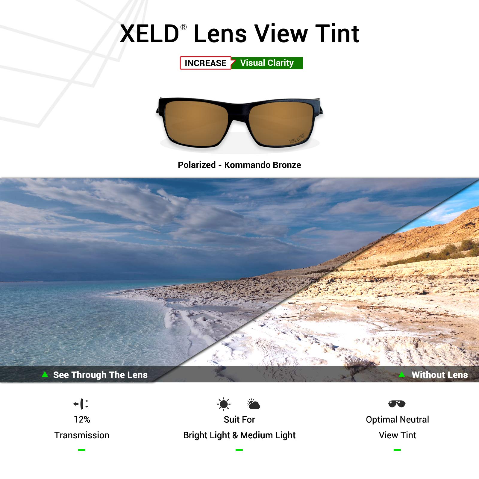 Mryok XELD Replacement Lenses for Oakley Scalpel OO9095 - Kommando Bronze
