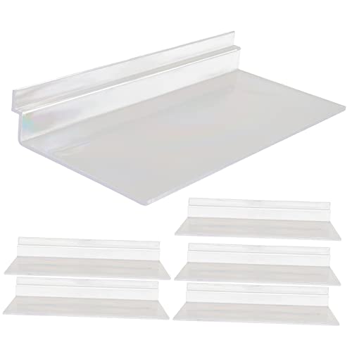 DOITOOL 6pcs Home Shoe Floating Collection Sneaker Store Boutiques Shelves Displaying Supplies Shelf Wall Accessories Clear Acrylic Plastic for Stores Shoes Display Showcase