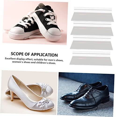 DOITOOL 6pcs Home Shoe Floating Collection Sneaker Store Boutiques Shelves Displaying Supplies Shelf Wall Accessories Clear Acrylic Plastic for Stores Shoes Display Showcase