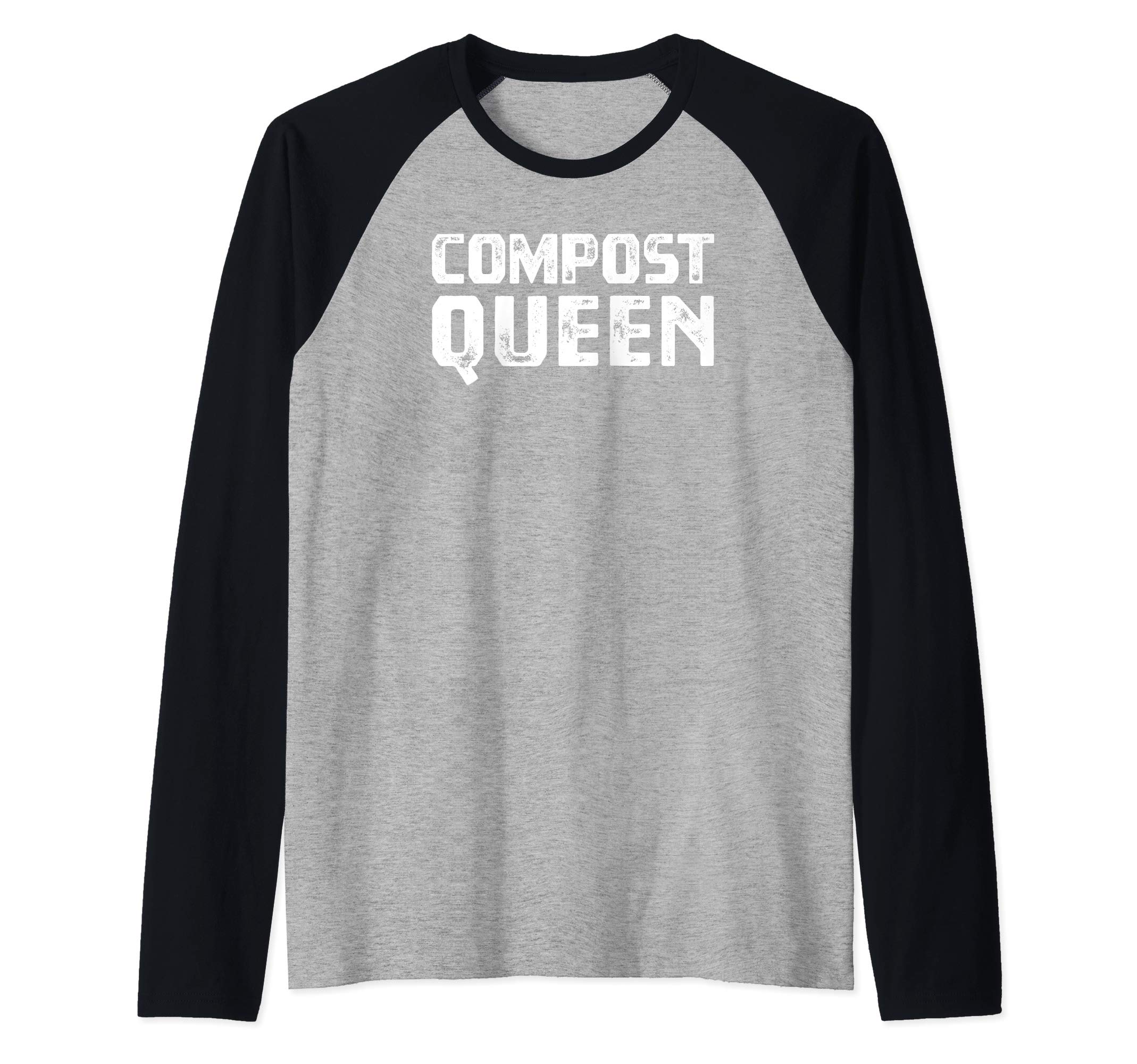 Compost Queen Homestead Garden Composting Raglan Baseball Tee