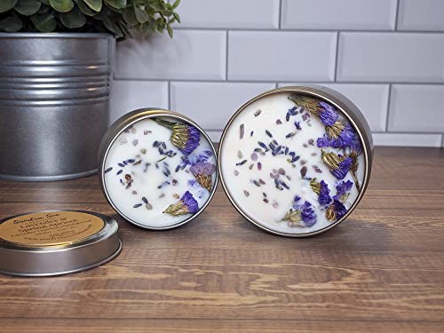 Sandra Sue Creations | Wickless Candle | All Natural | Highly Fragrant | 4oz and 8oz (White Tea & Sage, 4 oz)