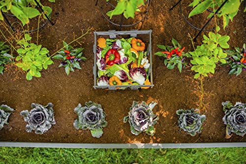 Vita Urbana 4x4x22 Keyhole Composting Garden - Slate Grey