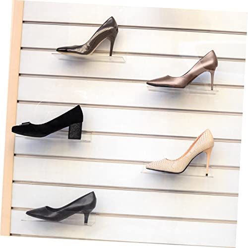 DOITOOL 6pcs Home Shoe Floating Collection Sneaker Store Boutiques Shelves Displaying Supplies Shelf Wall Accessories Clear Acrylic Plastic for Stores Shoes Display Showcase