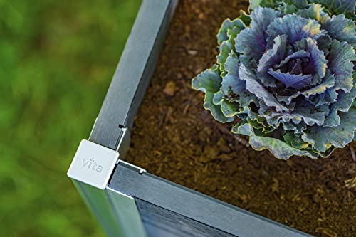 Vita Urbana 4x4x22 Keyhole Composting Garden - Slate Grey
