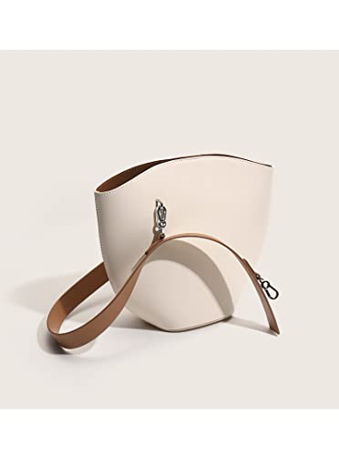 Bucket Bags for Women, Genuine Leather Tote Bag Ladies Purses and Handbags Designer Hobo Shoulder Bags with Adjustable Strap
