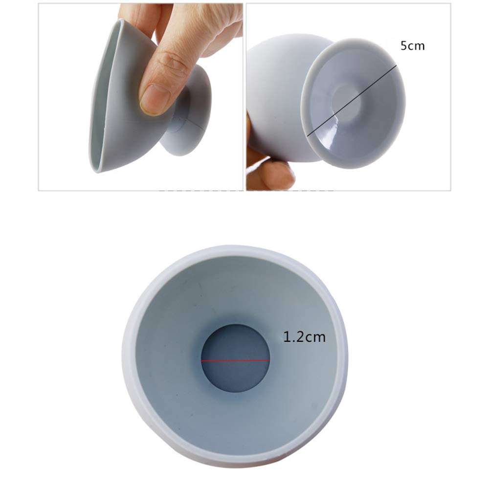 HEFUTE Door Knob Cover 2 Pack Safety Door Stopper for Wall Protection Decorative Door Bumper Suitable for Bedroom Kitchen Office(Green)