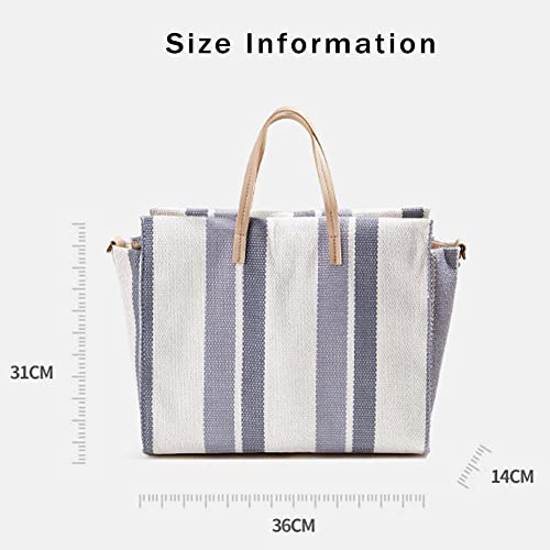 Canvas Tote Bag Women Large Handbag Satchel Shoulder Crossbody Bag Stylish Hobo Bag for Work Travel School