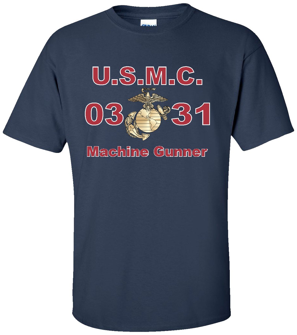 United States Marine Corps MOS 0331 Machine Gunner T-Shirt