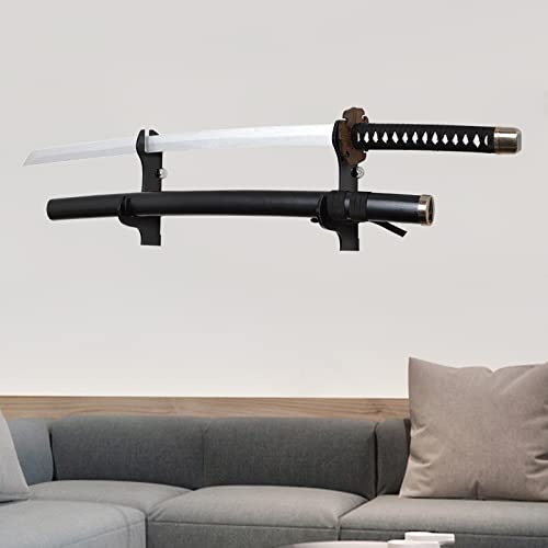 BYTOTU 2 sword wall mount-samurai sword wall mount- katana stand wall mount-sword stand wall mount-sword stand wall mount-sword wall mount display
