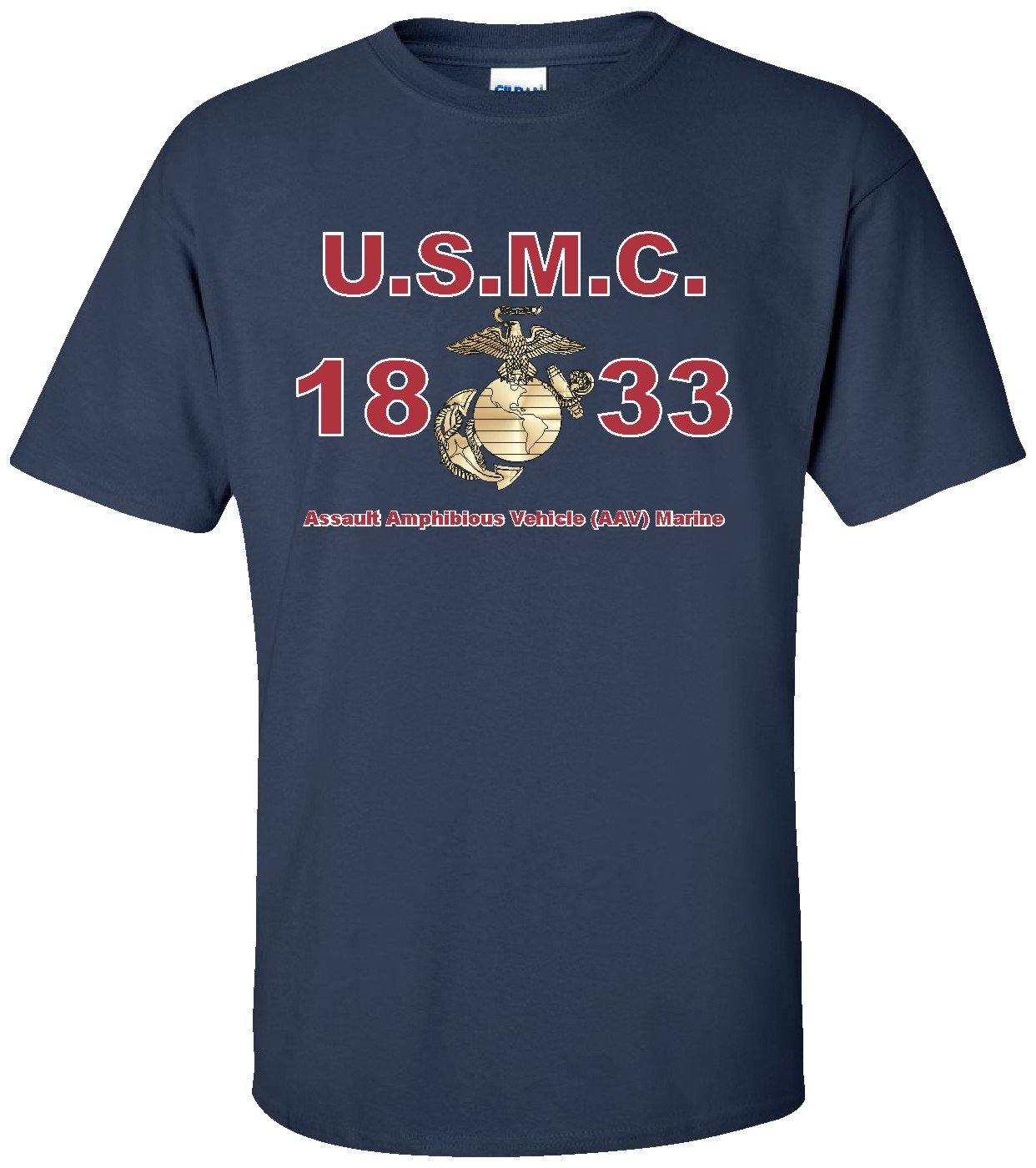 United States Marine Corps MOS 1833 Assault Amphibious Vehicle (AAV) Marine T-Shirt