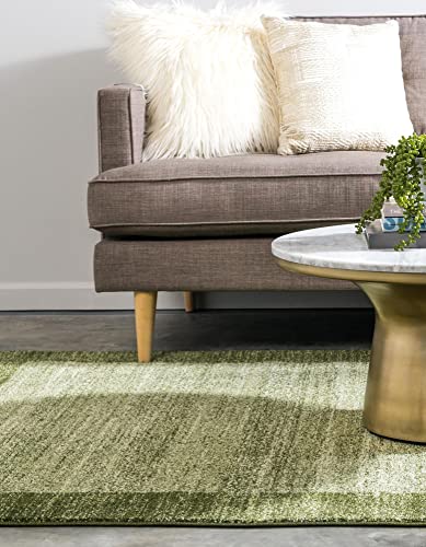 Rugs.com Angelica Collection Rug – 4' x 6' Light Green Medium Rug Perfect for Entryways, Kitchens, Breakfast Nooks, Accent Pieces