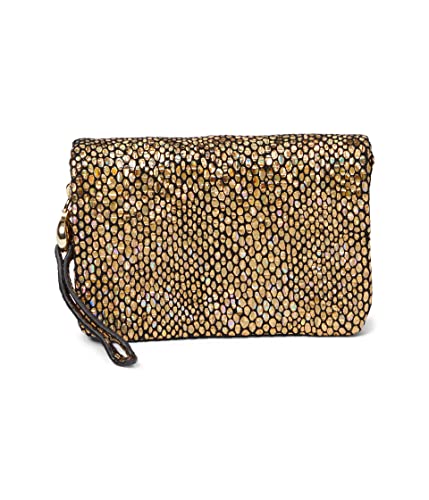 HOBO Eliza Small Zip Around Wallet For Women - Leather Construction With Interior Key Clip, Functional and Charming Wallet Disco Print One Size One Size