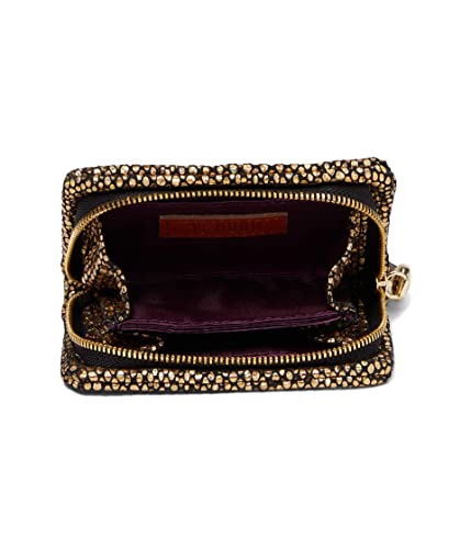 HOBO Eliza Small Zip Around Wallet For Women - Leather Construction With Interior Key Clip, Functional and Charming Wallet Disco Print One Size One Size