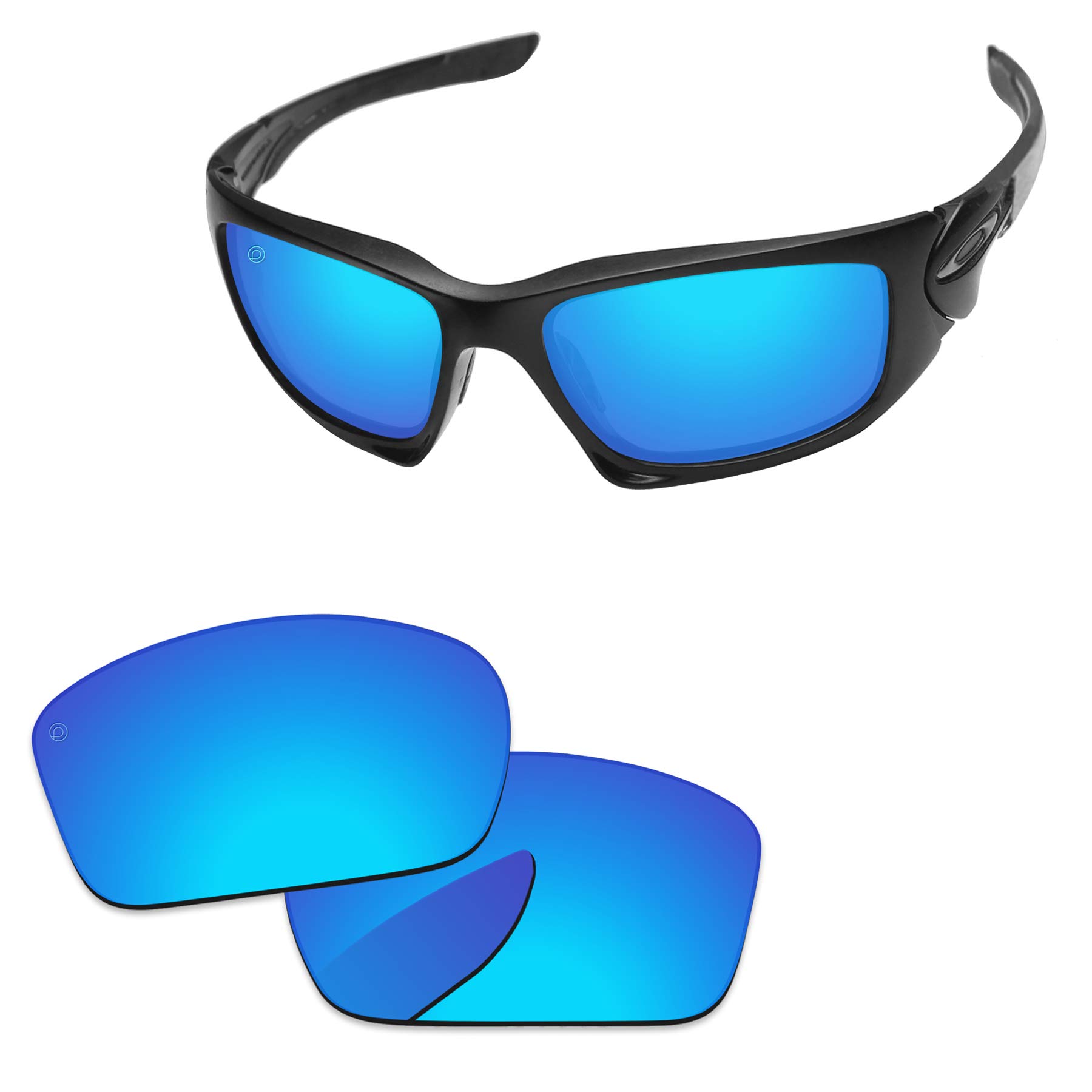 PapaViva Replacement Lenses for Oakley Scalpel OO9095/Scalpel Asian Fit OO9134 Sunglass Pro+ Ice Blue Polarized