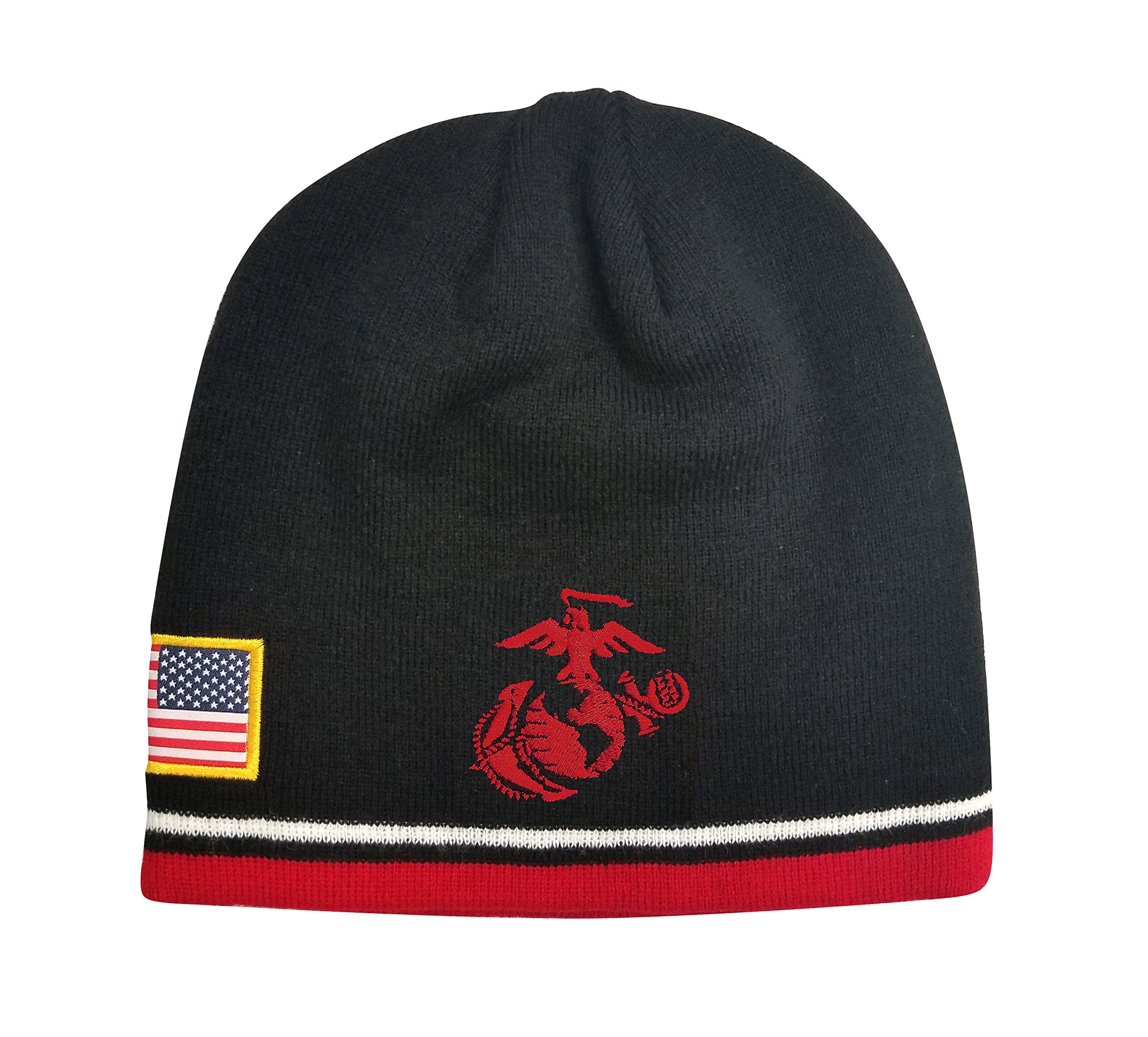 U.S. Military Beanies (One Size, U.S. Marine Corps Battle Flag)