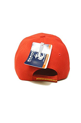 United States Marine Corps Emblem Shadow Military Baseball Cap Red