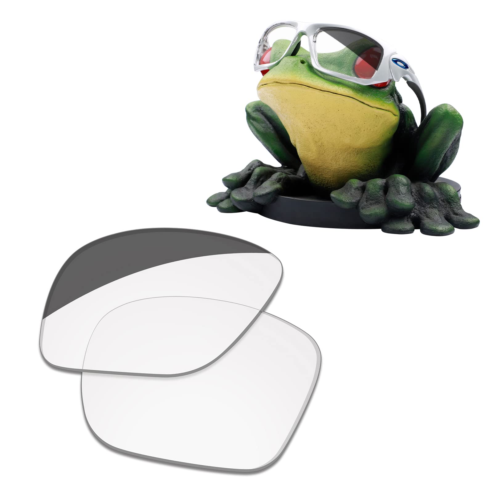 Acefrog Replacement Lenses for Oakley Scalpel OO9095 Sunglasses- HD Clear to Photochromic