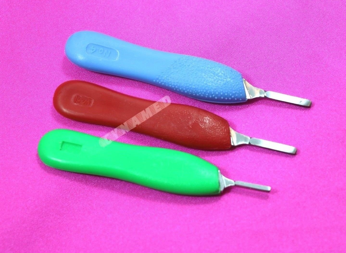 3 PCS Scalpel Handle # 3 +#4 + #5 + 60 Scalpel Blades Suitable for Dermaplaning, Crafts Pack of 3-CYNAMED