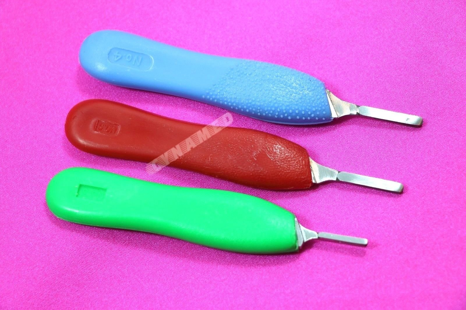 3 PCS Scalpel Handle # 3 +#4 + #5 + 60 Scalpel Blades Suitable for Dermaplaning, Crafts Pack of 3-CYNAMED