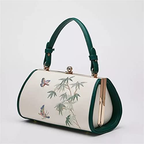 ZLXDP Vintage Embroidery Women's Evening Dress Handbag Women's Handbag Cute Wallet Shoulder Bag