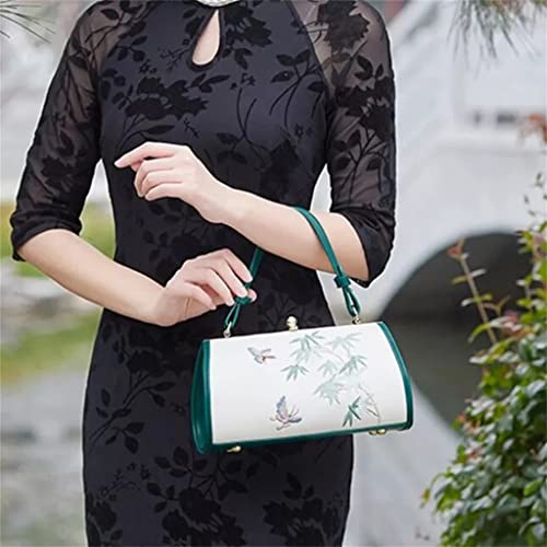 ZLXDP Vintage Embroidery Women's Evening Dress Handbag Women's Handbag Cute Wallet Shoulder Bag