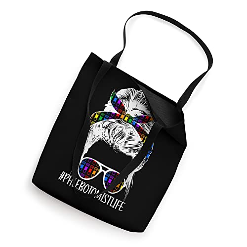 Phlebotomist Life Messy Bun Phlebotomy Tote Bag