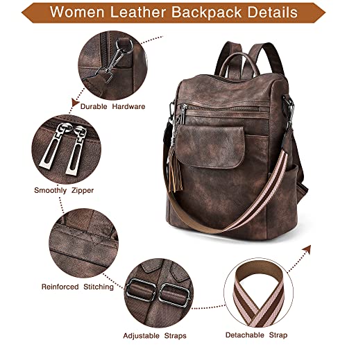 Mroede Backpack Purse for Women, Purse Backpack for Women, Womens Backpack Purse Shoulder Bag School Travel
