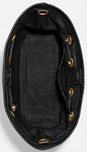 COACH Women's Andy Leather Tassle Crossbody Bag Handbag - Black