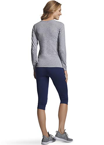 Russell Athletic Women's Essential Long Sleeve Tee Shirt, Oxford, XL