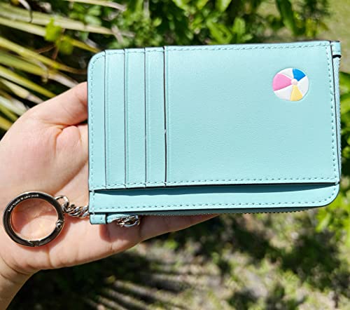 Kate Spade Pool Float Novelty Medium L-Zip Key Ring Cardholder Wallet Poolside