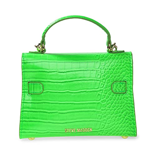 Steve Madden Steve Mdden DIGNIFY Croco Top Handle Bag, Lime