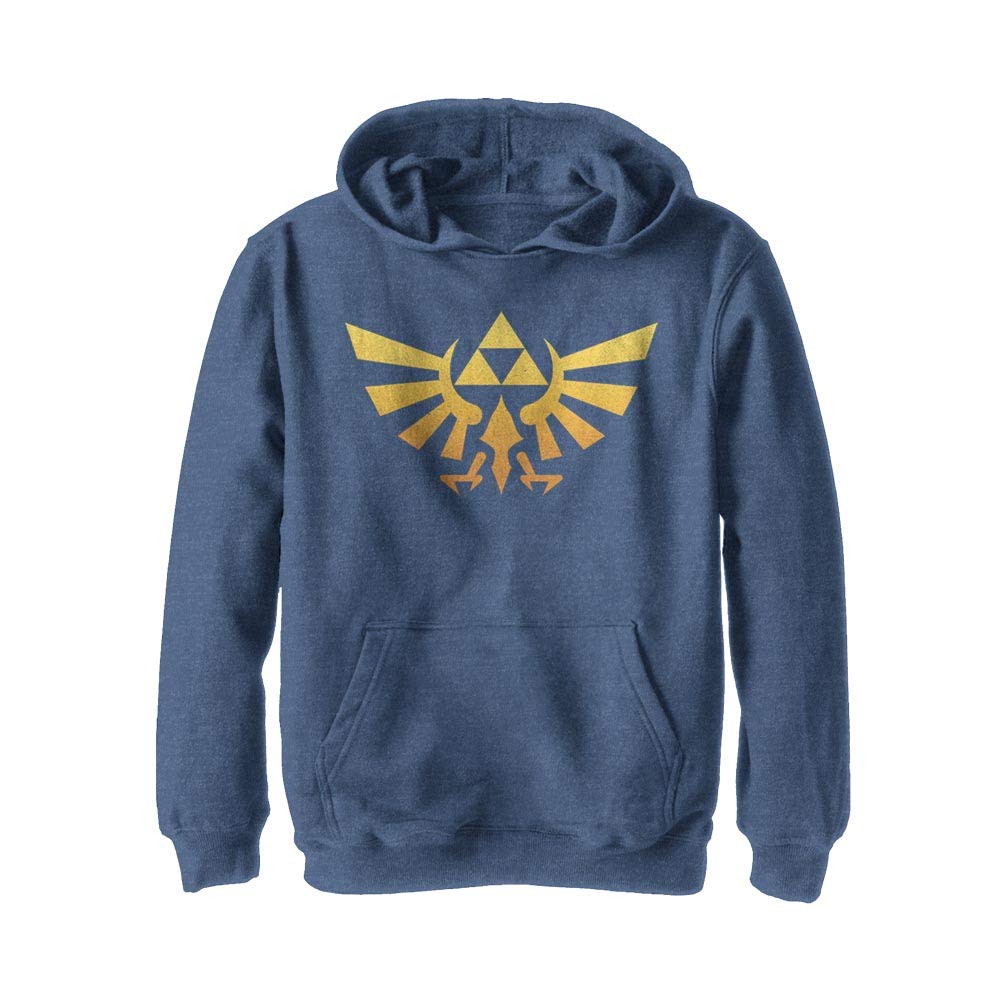 Nintendo Boy's Gradientforce Hoodie, Small, Navy Heather