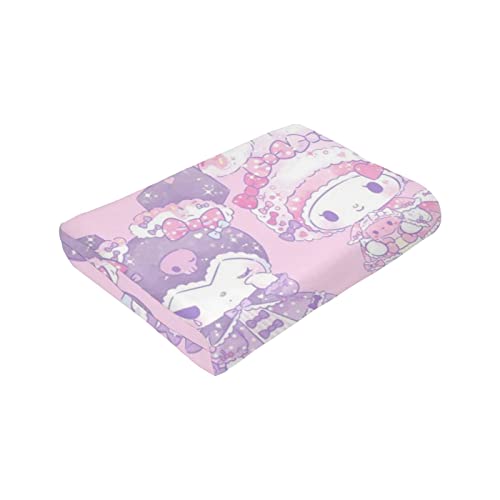 Kawaii Blankets Throws Soft Plush Fuzzy - Cute Anime Printed Blankets Suitable for Women Girls - 60x80 for Aldult