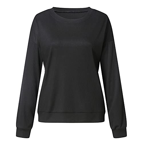 Soft 2023 Fall Sweaters y2k Hoodie Jacket Ribbed Long Sleeve Gold Earrings for Women Trendy Halloween Womens Clothes Boho Tops Pullover Jumper Robes for Women Waffle Sweater