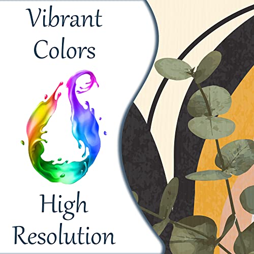Villa Posh Boho Wall Decor Art Prints - Set of 6 Mid Century Modern Decor on Canvas Style Cardstock - Neutral Wall Art Minimalist Wall Art Pictures For Wall Eclectic Wall Art - 8x10 Prints UNFRAMED