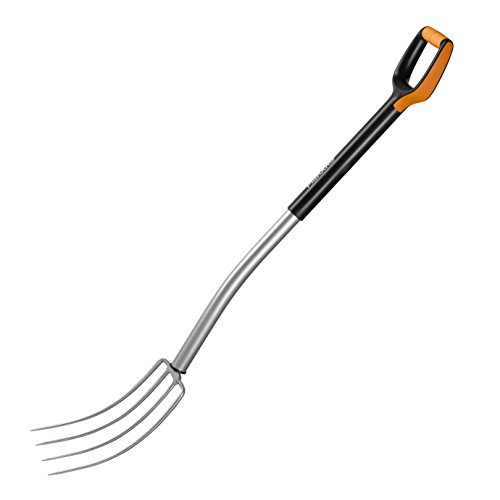 Fiskars 1003687 Xact, Compost Fork 120 cm, Silver