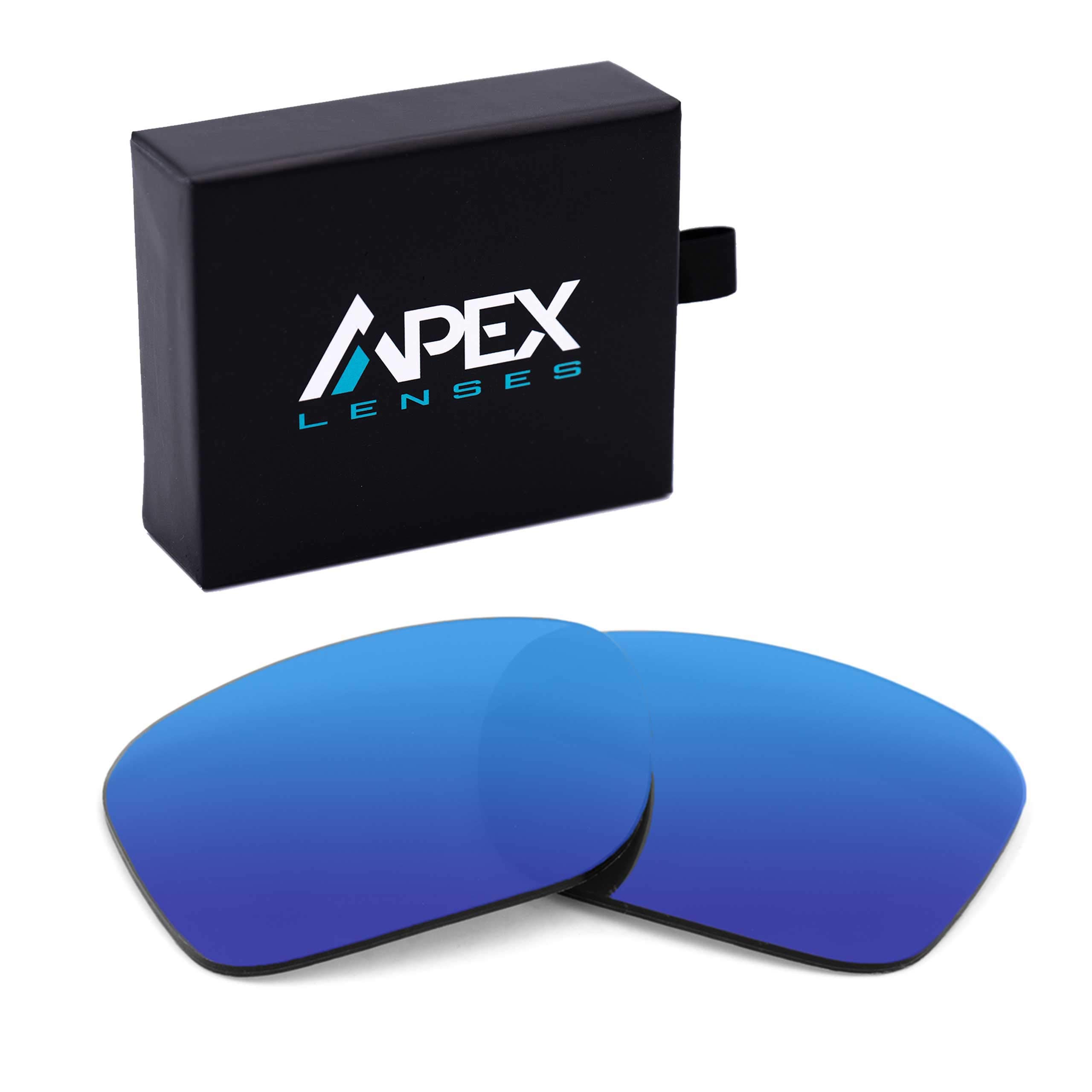 Apex Lenses Polarized Replacement Lenses for Oakley Scalpel OO9095Sunglasses (Deep Blue)