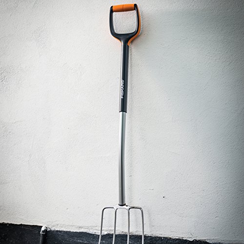 Fiskars 1003687 Xact, Compost Fork 120 cm, Silver