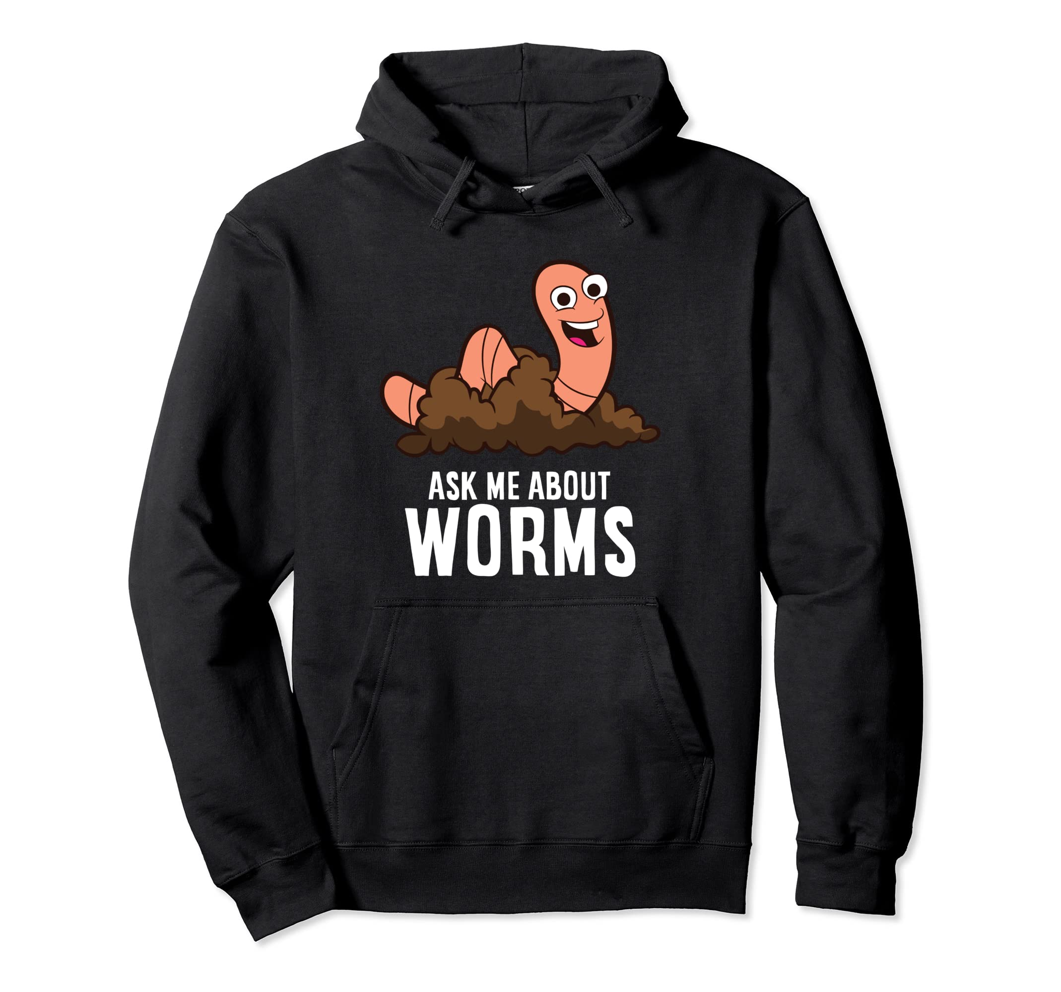 Ask Me About Worms Composting Worm Farming Red Wiggler Pullover Hoodie
