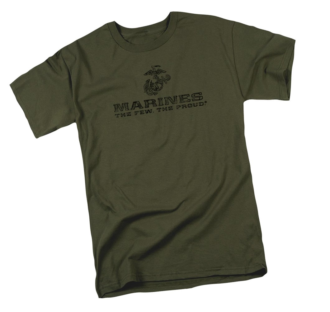 United States Marine Corps, Distressed Logo, Youth T-Shirt, Youth Medium Green